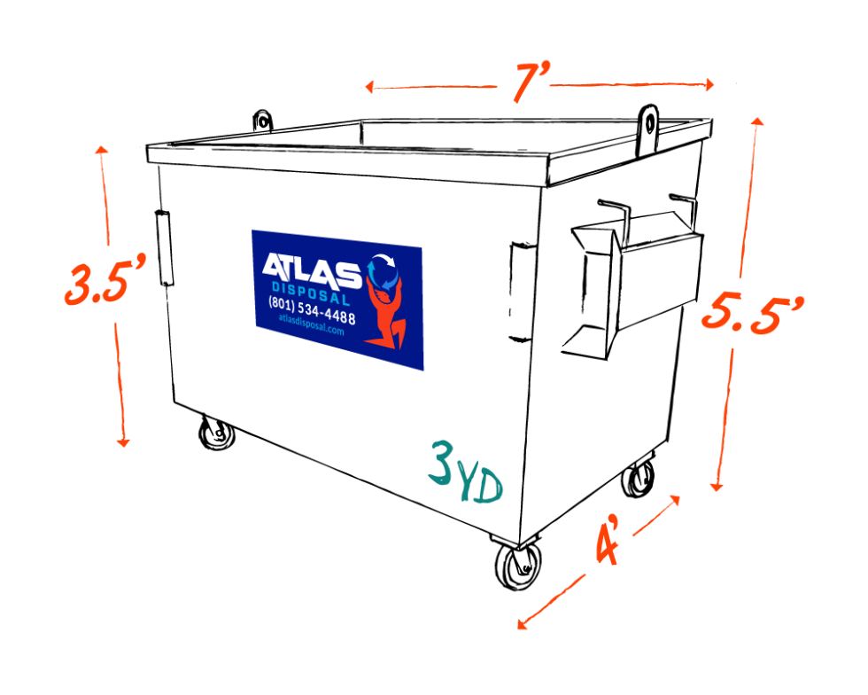 3 Yard Front Loader - Atlas Disposal